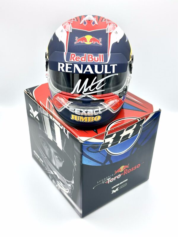 Toro Rosso Max Verstappen Signed 2015 1:2 Mini Helmet RedBull - The ...
