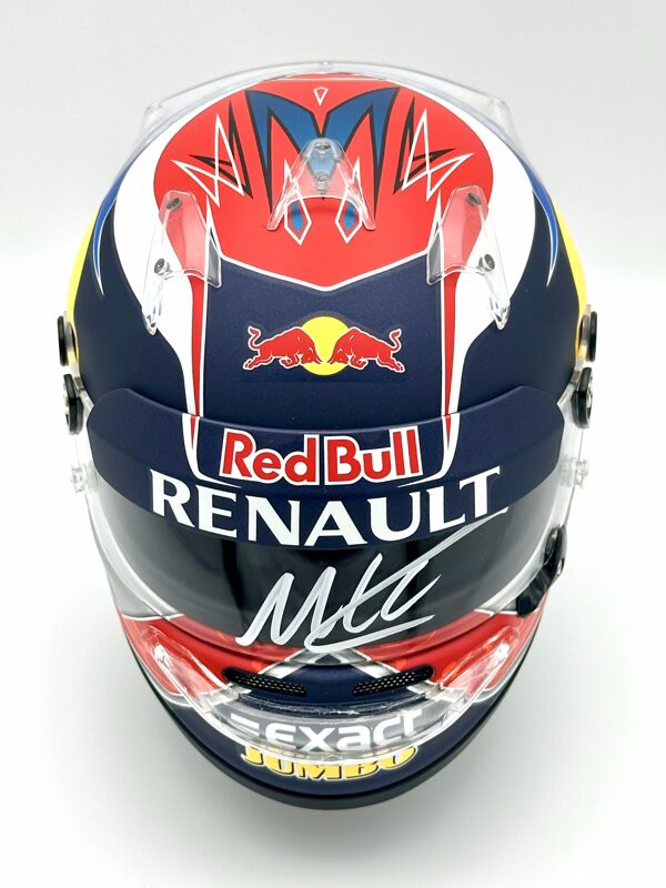 Toro Rosso Max Verstappen Signed 2015 1:2 Mini Helmet RedBull - The ...