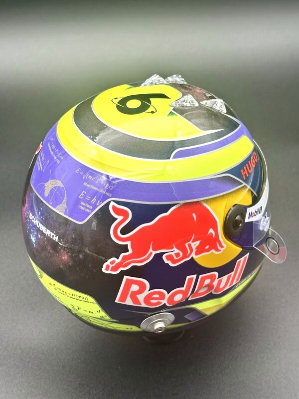 Isack Hadjar Signed 2025 Season 1:2 Mini Helmet - The Podium Place