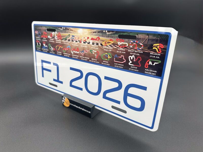 2026 Licence Number Plate with 2026 Race Calendar & Track Maps - The ...