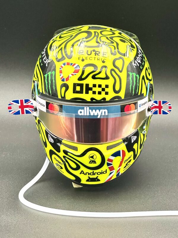Lando Norris 2025 1:2 Silverstone Win Helmet Fully Upgraded - The ...