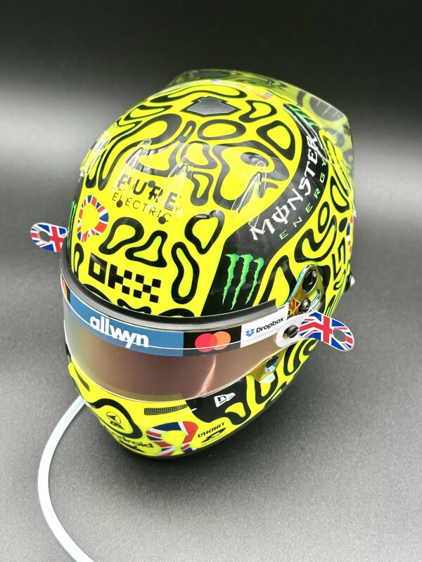 Lando Norris 2025 1:2 Silverstone Win Helmet Fully Upgraded - The ...